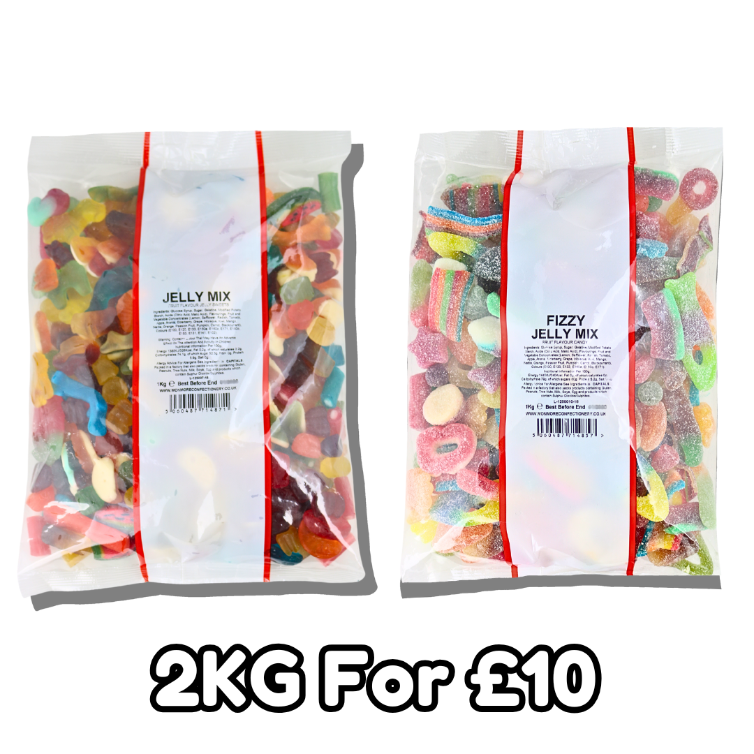 2Kg Fizzy And Jelly Sweet Assortment Bundle – Candycrave