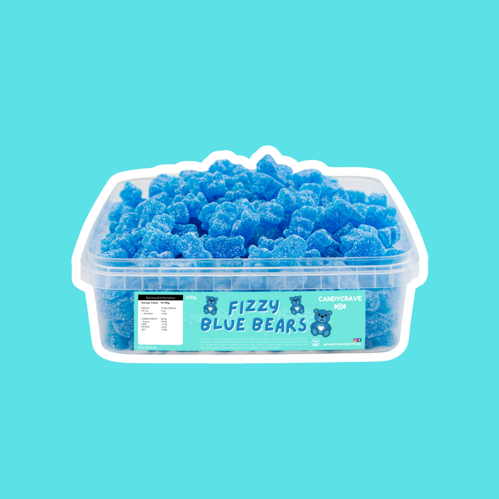 Blue Sweets: Pick N Mix Tubs Featuring Blue Coloured Fizzy Sweets ...