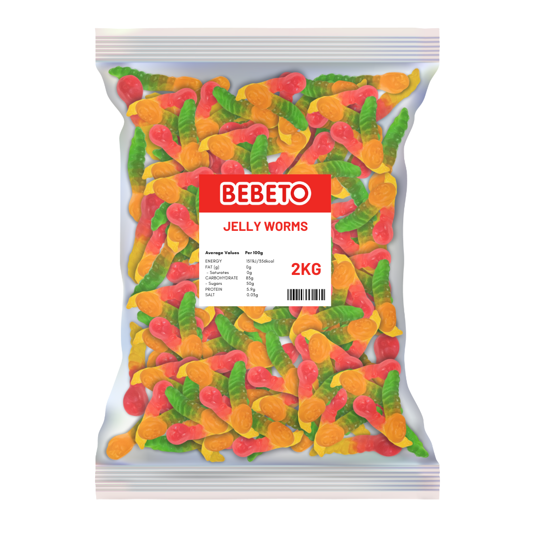 Bebeto Jelly Worms 2Kg – Candycrave