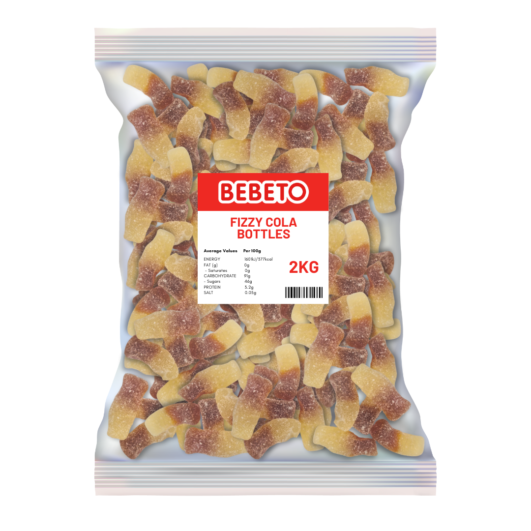 Bebeto Giant Fizzy Cola Bottles 2Kg – Candycrave