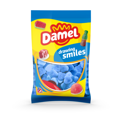 Damel Sour Blue Raspberry Hearts 1kg – Candycrave