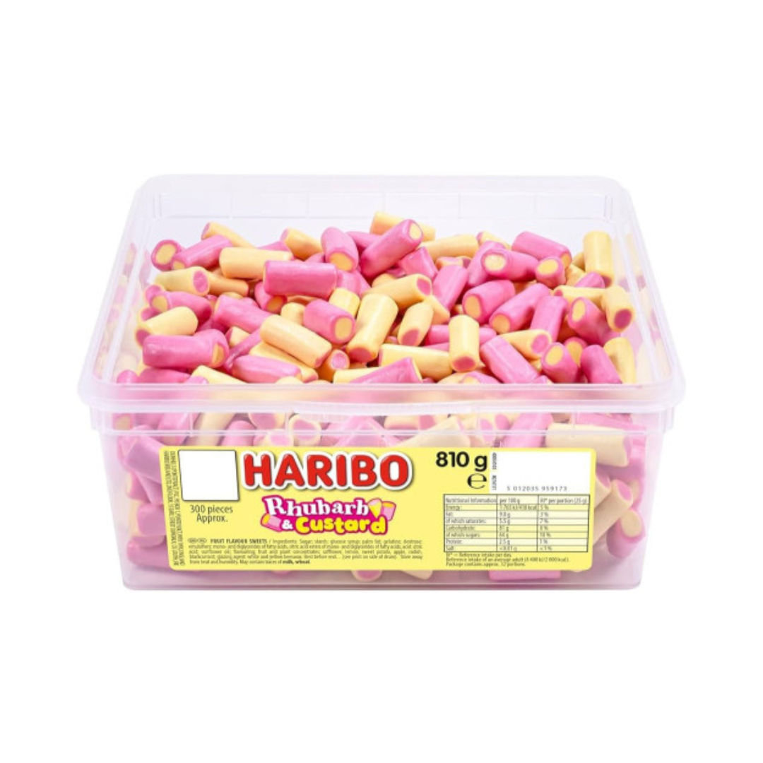 Haribo Rhubarb & Custard Tub: Classic Sweets with a Fruity Twist ...