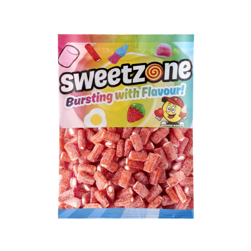 Sweetzone Fizzy Strawberry Pencils 1kg – Halal Fizzy Sweets – Candycrave