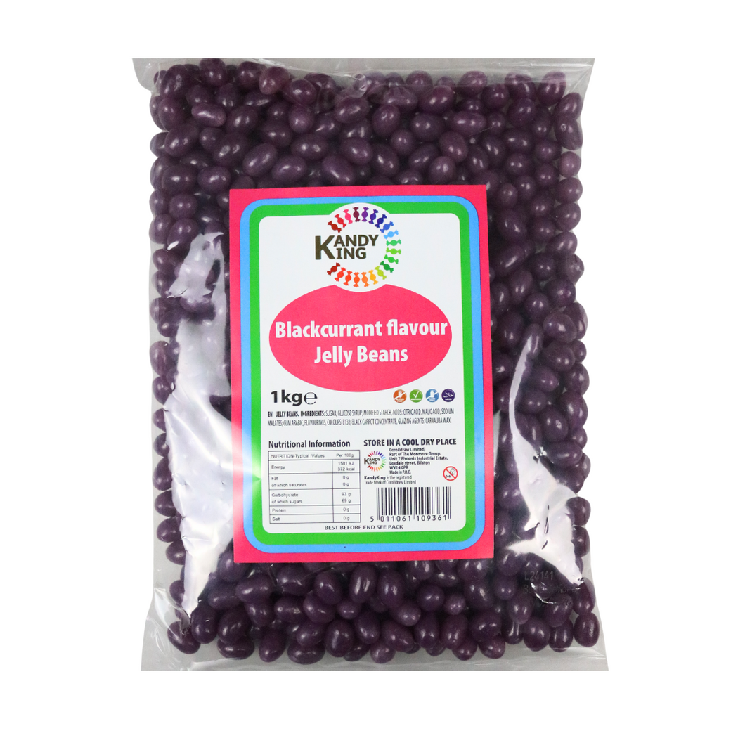 Kandy King Blackcurrant Single Colour Jelly Beans 1kg – Candycrave